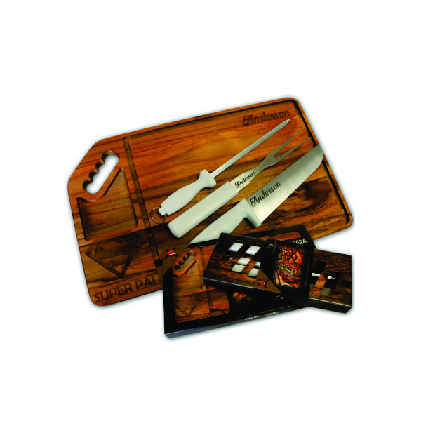 Kit churrasco personalizado com nome | Bull Brindes